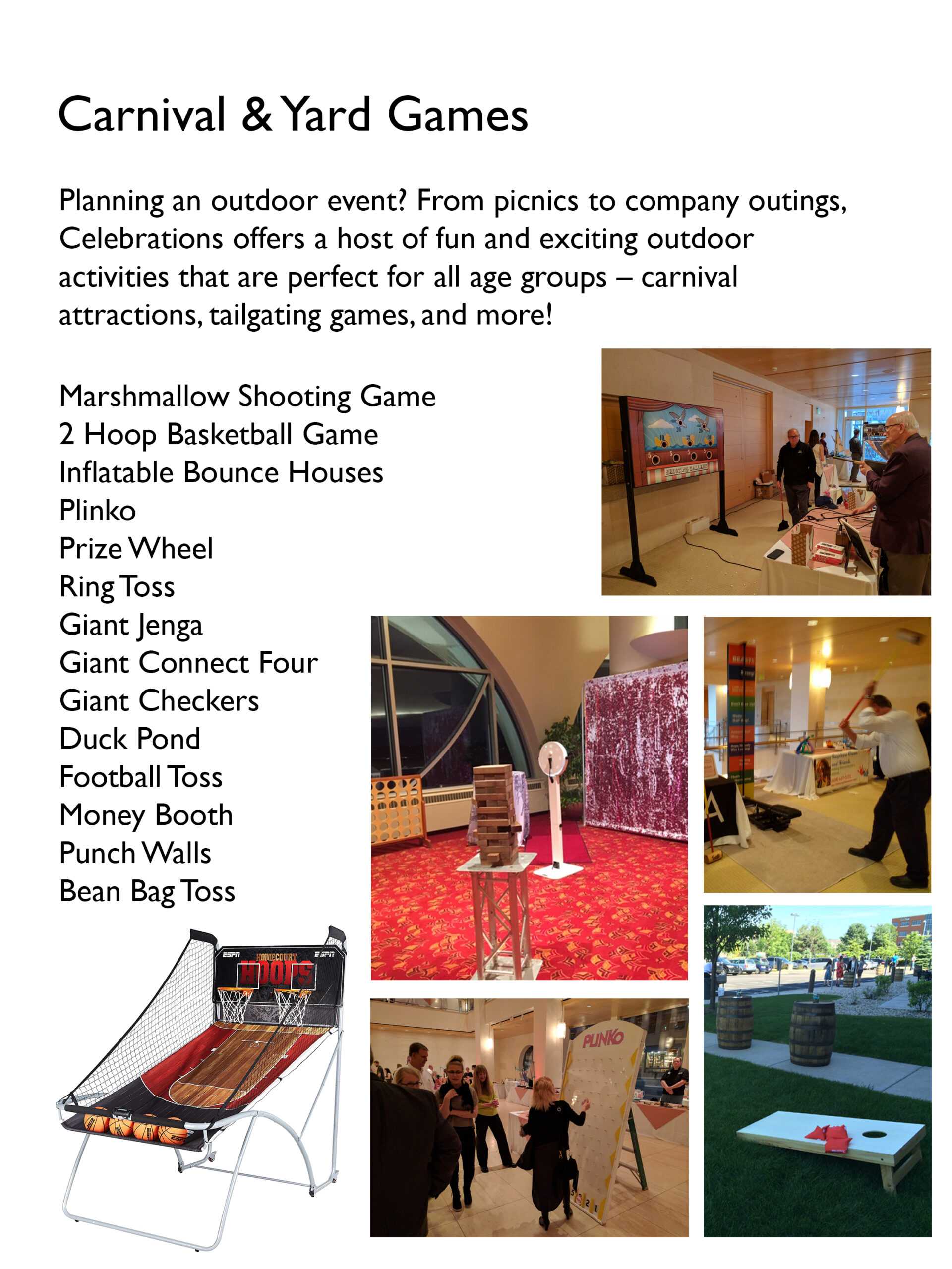 Rentals - Celebrations Entertainment